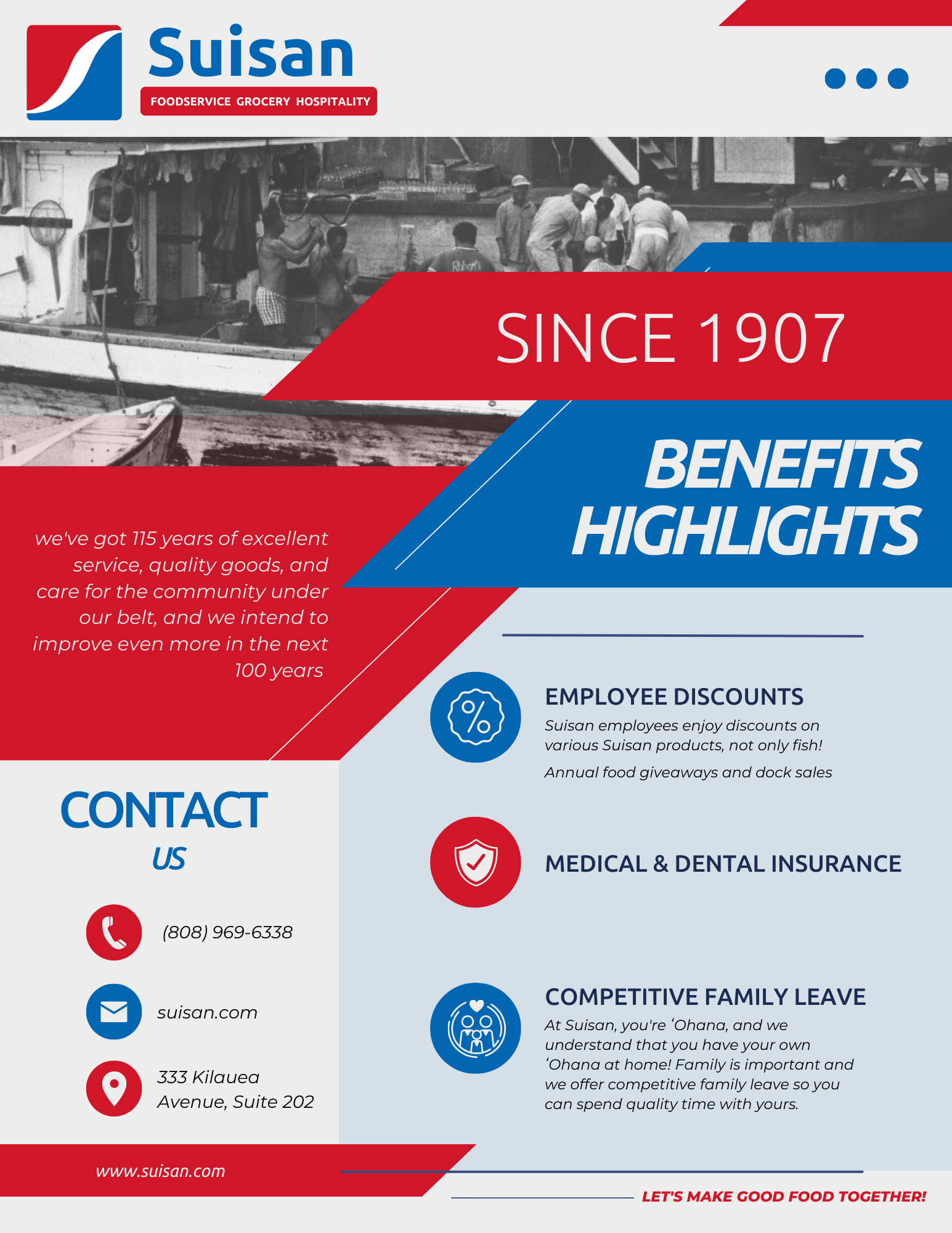 Why Join the Suisan ‘Ohana – Suisan Foodservice